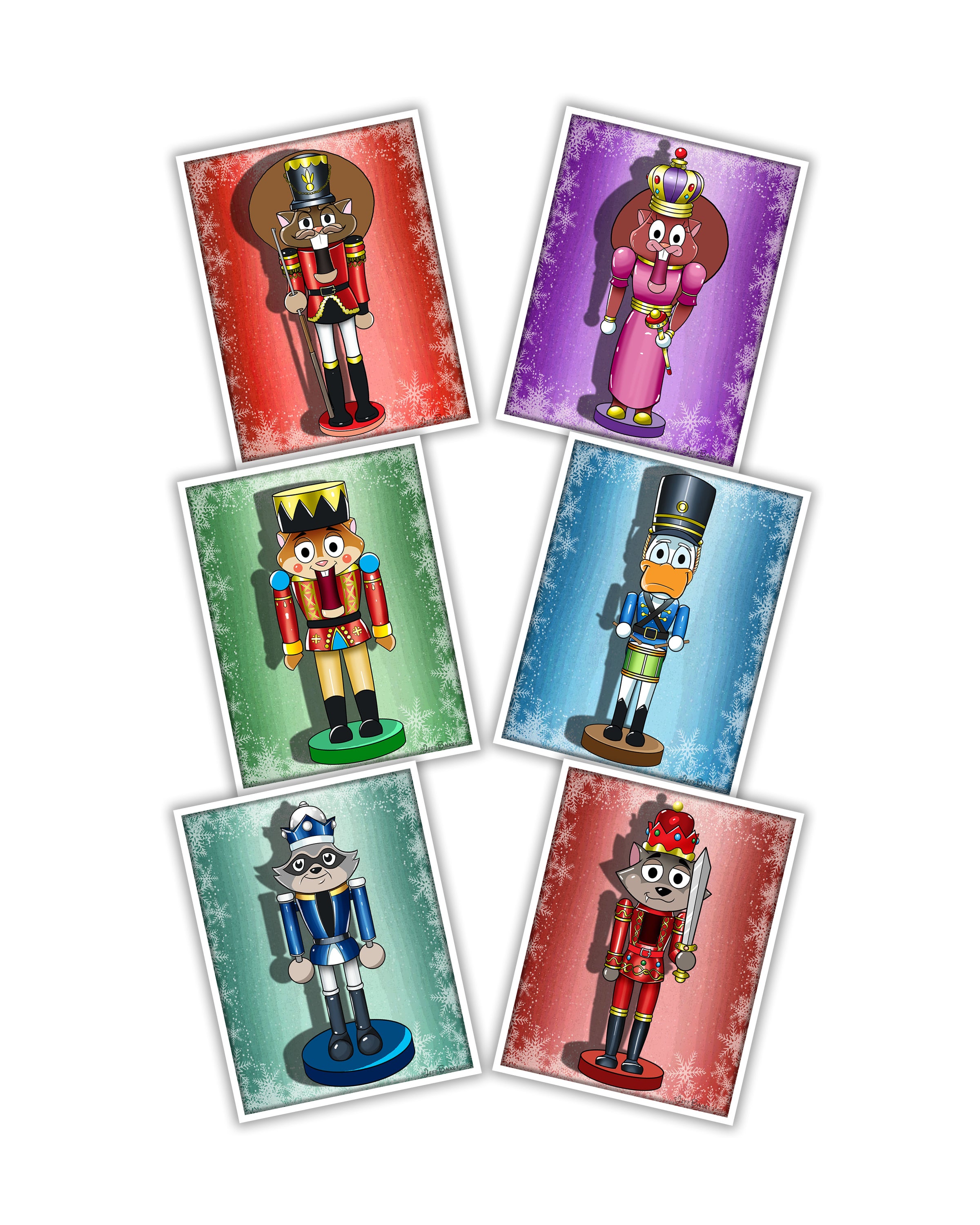 Complete Set/6 Nutcracker ARToons | Jeff Balke Studios
